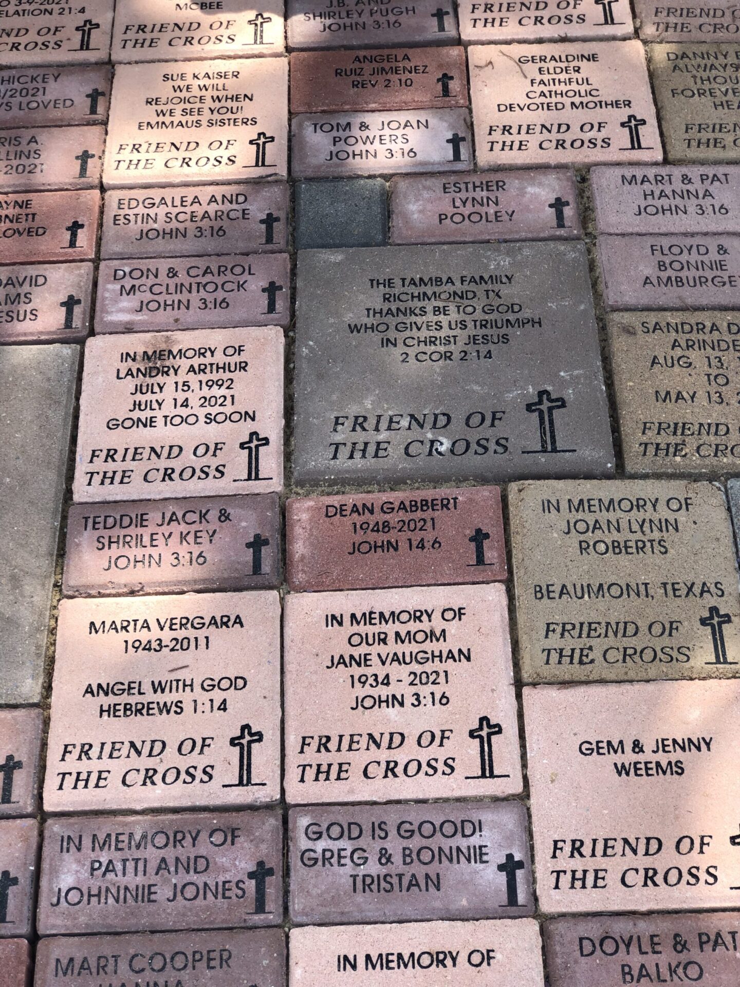 Prayer Benches and Pavers - TCKSPG